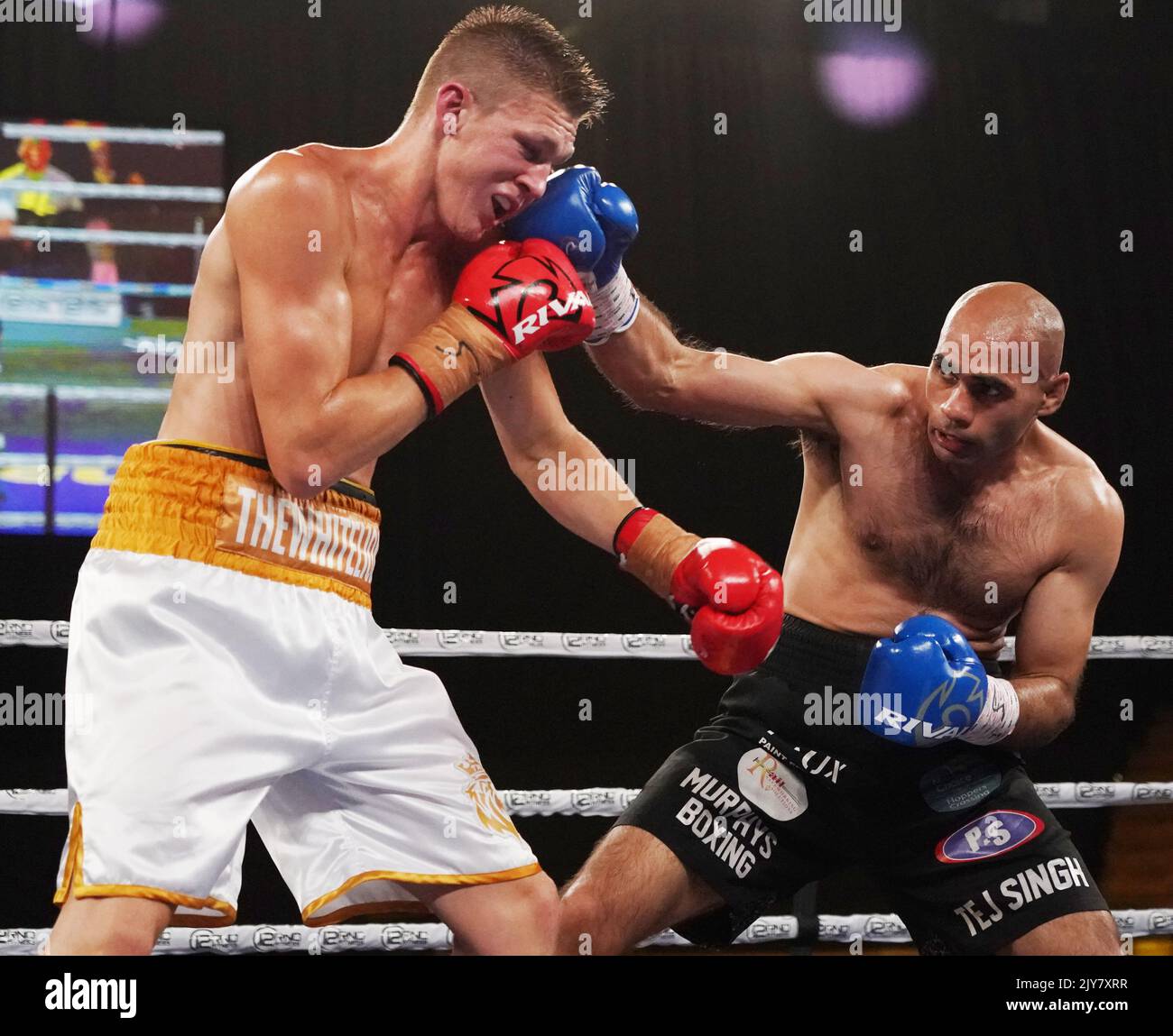 Mitchell Whitelaw and Tej Pratap Singh compete compete during the Code ...