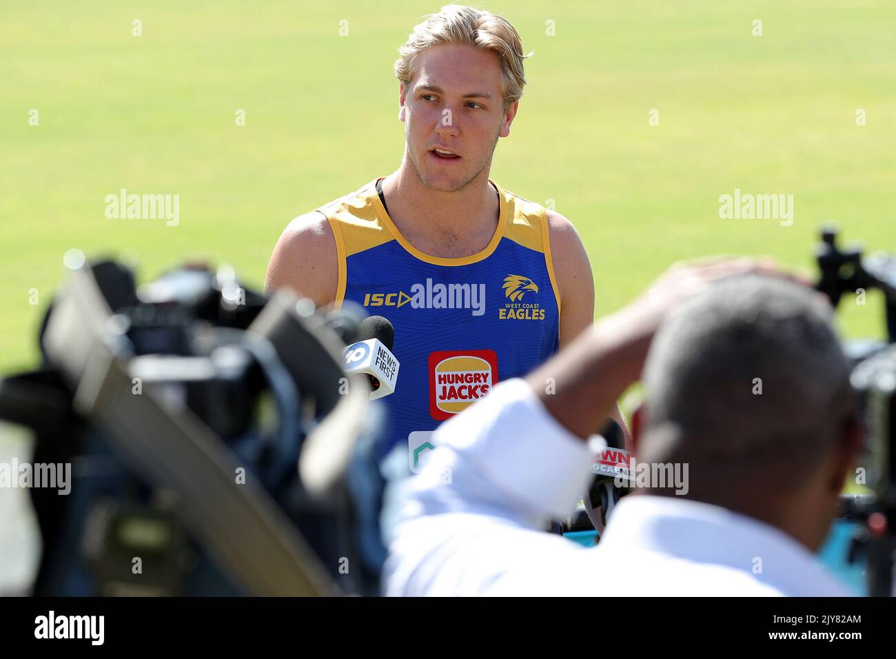 Oscar Allen is seen during a press conference before a West Coast ...