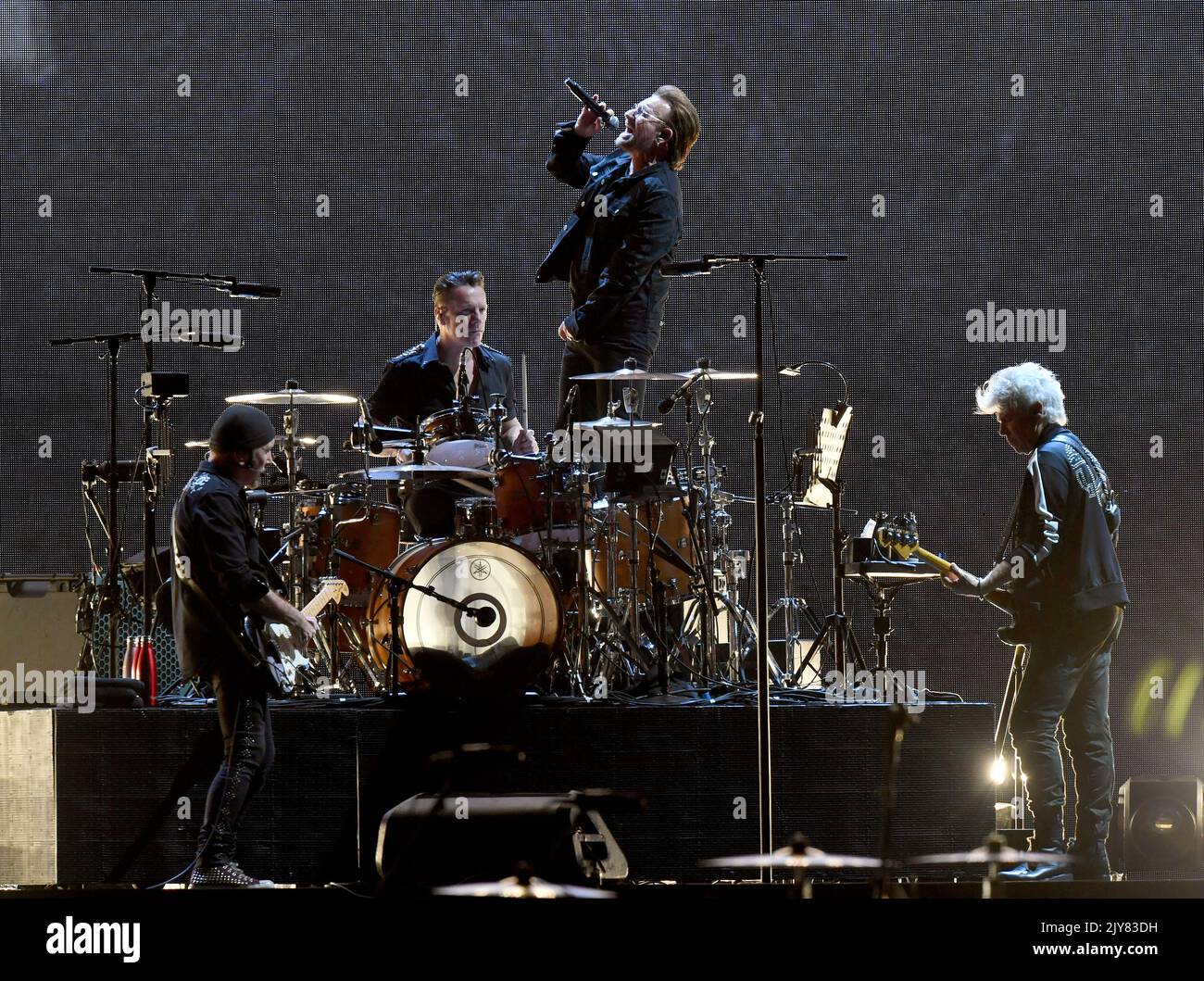 Irish rock band U2 perform at Adelaide Oval in Adelaide, Tuesday ...