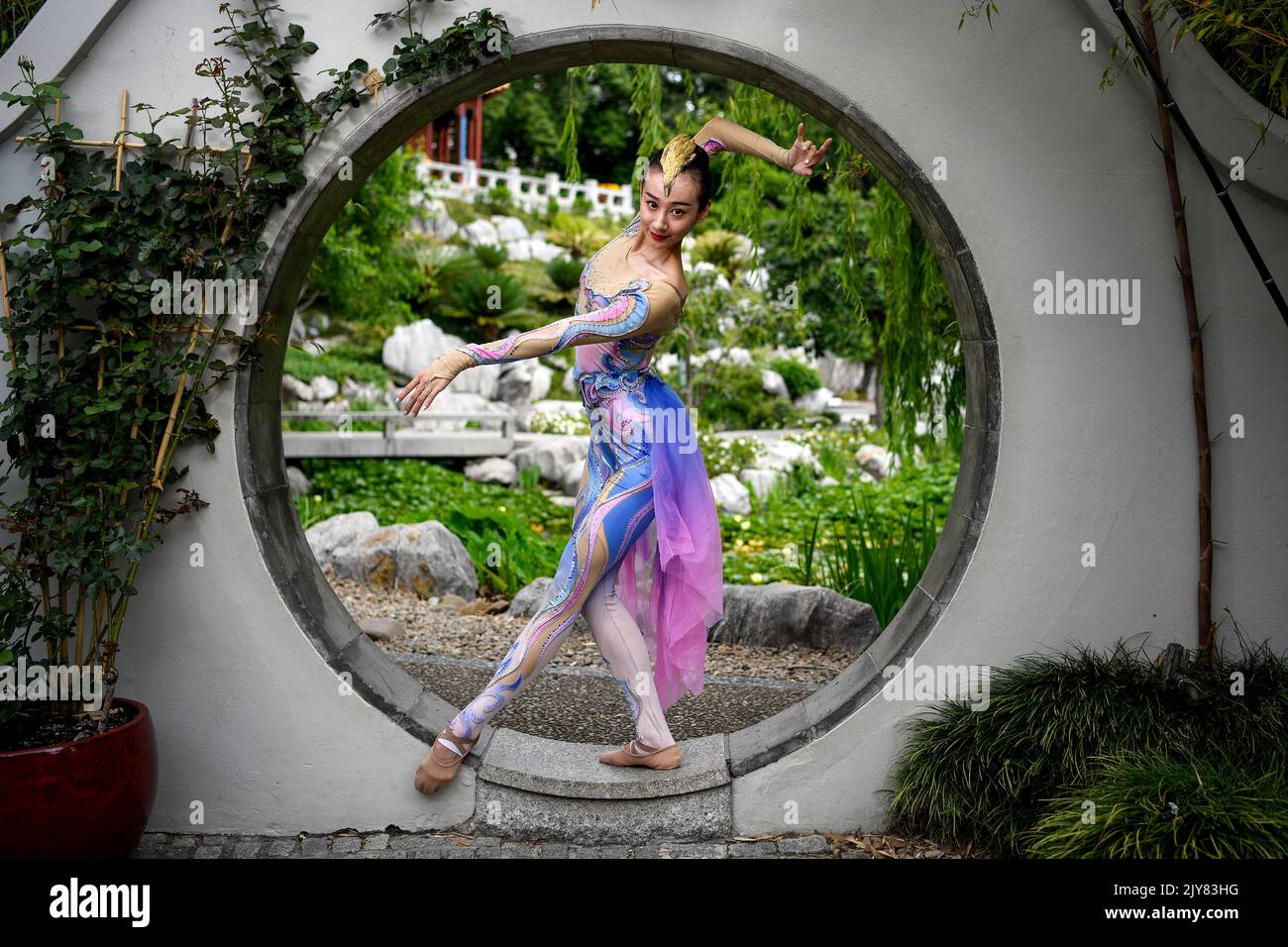 Chinese Star dancer Meng Qingyang performs in her Zodiac production ...
