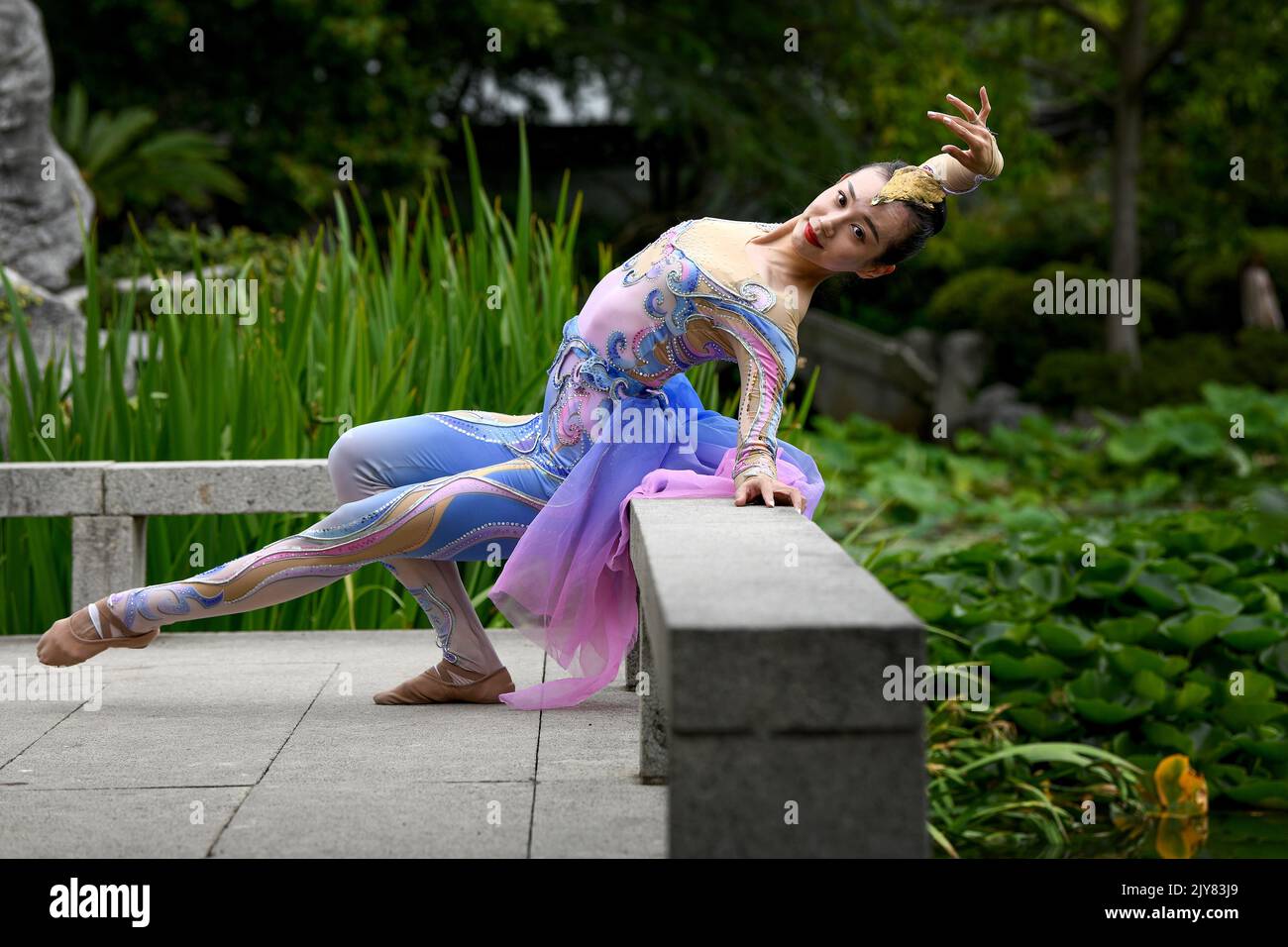 Chinese Star dancer Meng Qingyang performs in her Zodiac production ...