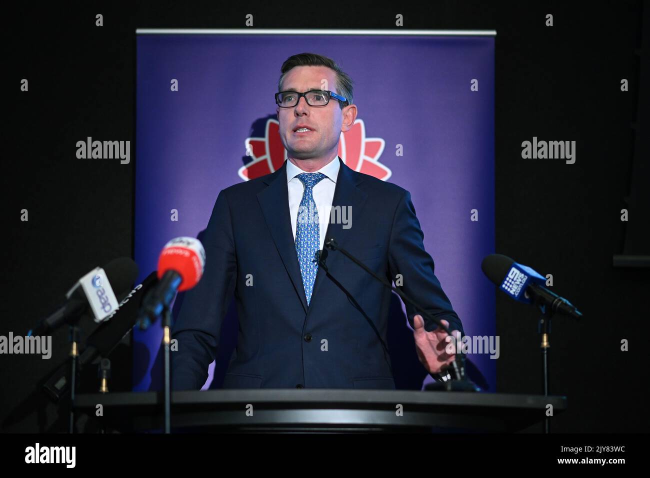 NSW Treasurer Dominic Perrottet speaks during the launch of the NSW ...