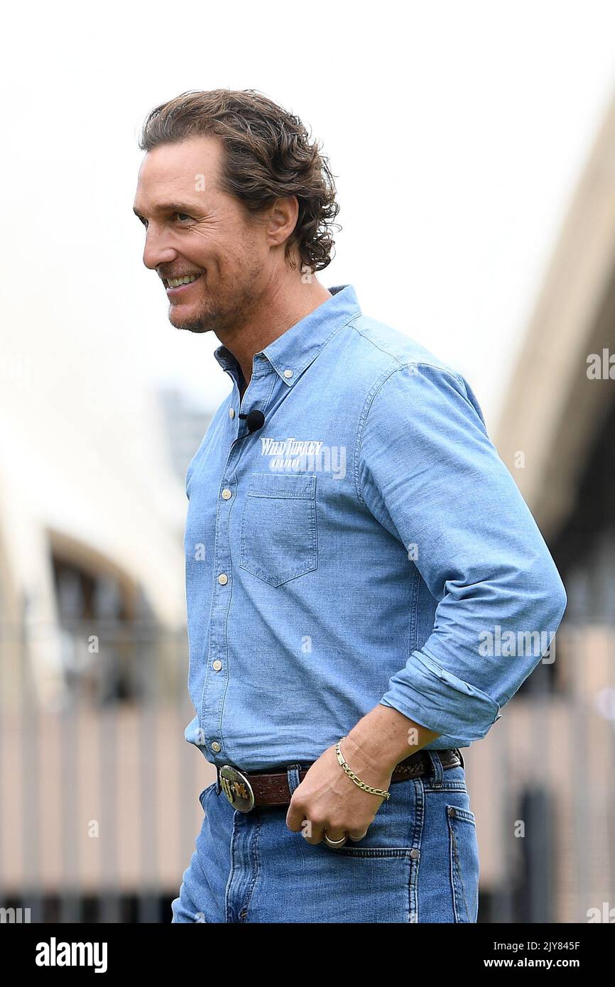 US actor Matthew McConaughey attends a promotional event at the Royal ...
