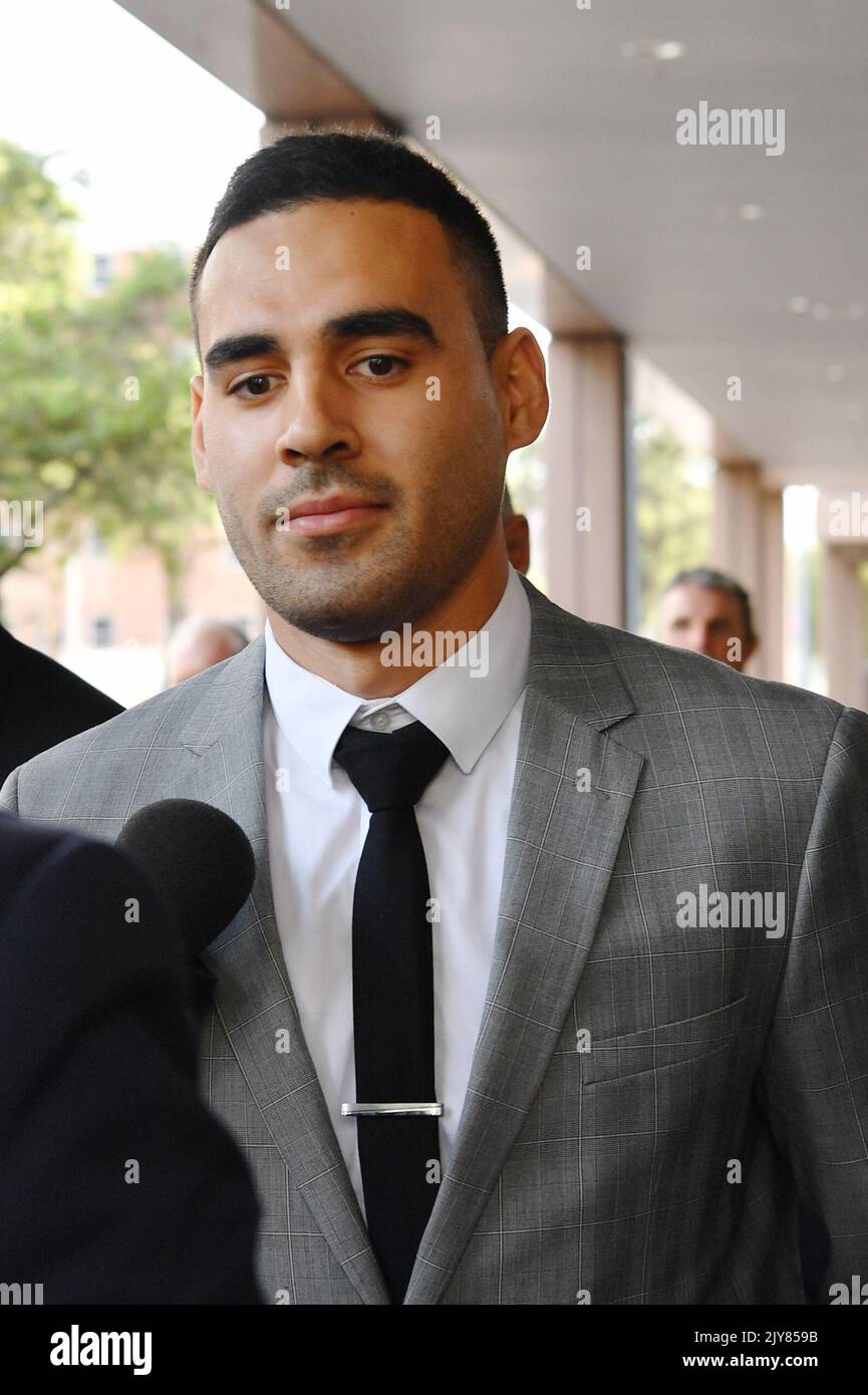 Penrith Panthers NRL player Tyrone May leaves Parramatta Local Court in ...