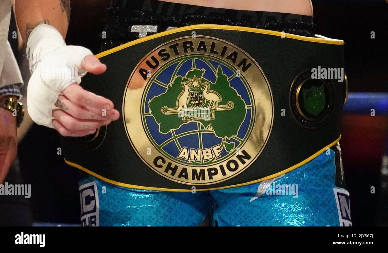 Tayla Harris celebrates after defeating Janay Harding in the Australian ...