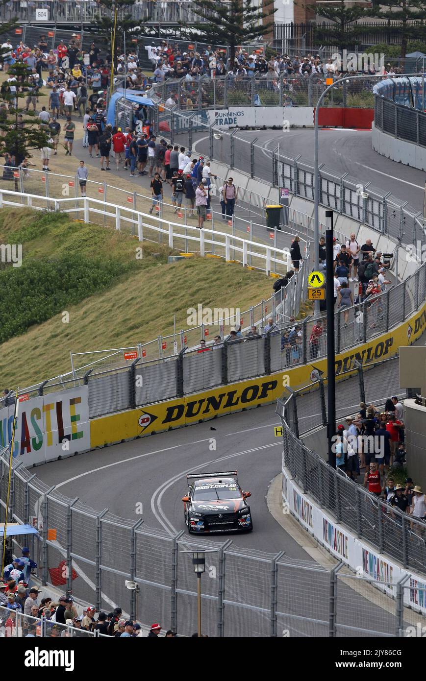 James Golding drives the Boost Mobile Racing Holden Commodore past ...
