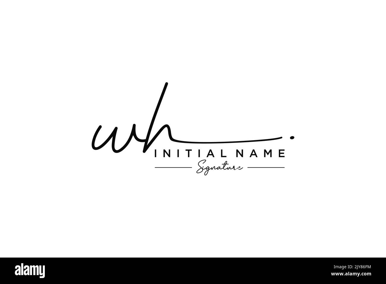 Wh minimal logo hi-res stock photography and images - Alamy