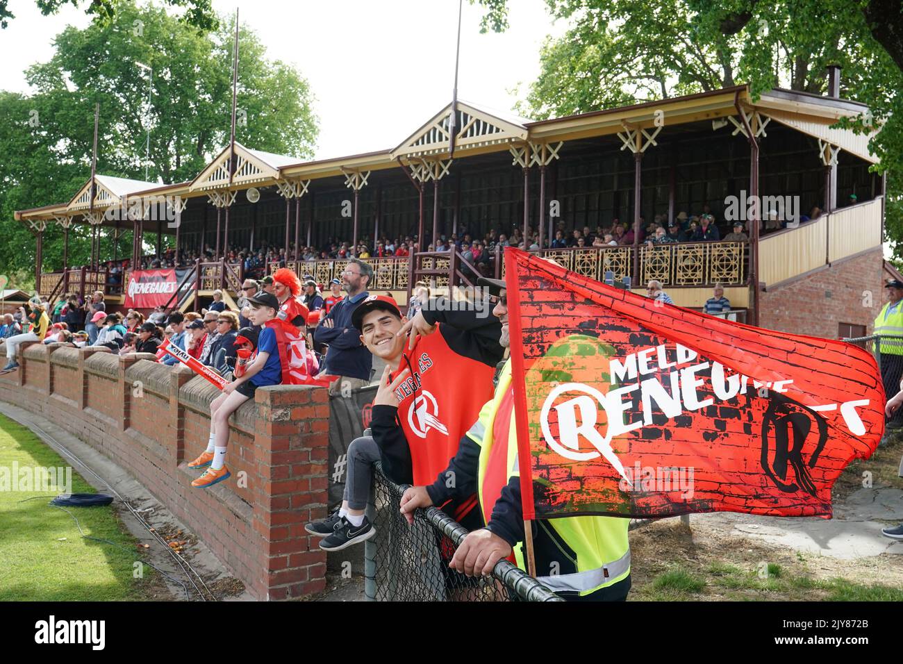 A general view of the crowd during the Women's Big Bash League (WBBL ...