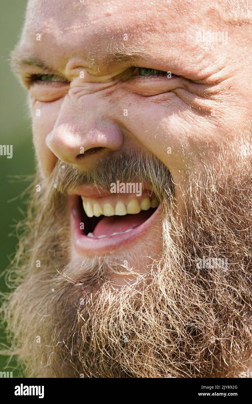 Max Gawn of the Demons runs laps during a Melbourne Demons AFL training ...