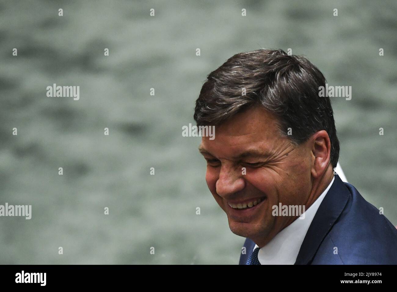 Australian Energy Minister Angus Taylor reacts during House of ...