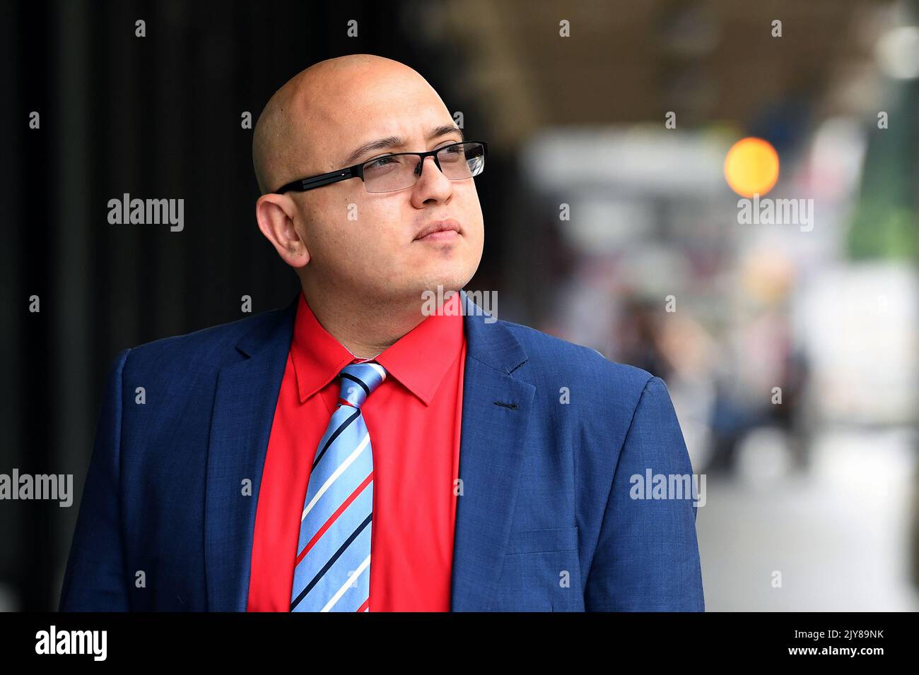Simon Antequil leaves the Downing Centre Court in Sydney, Tuesday ...