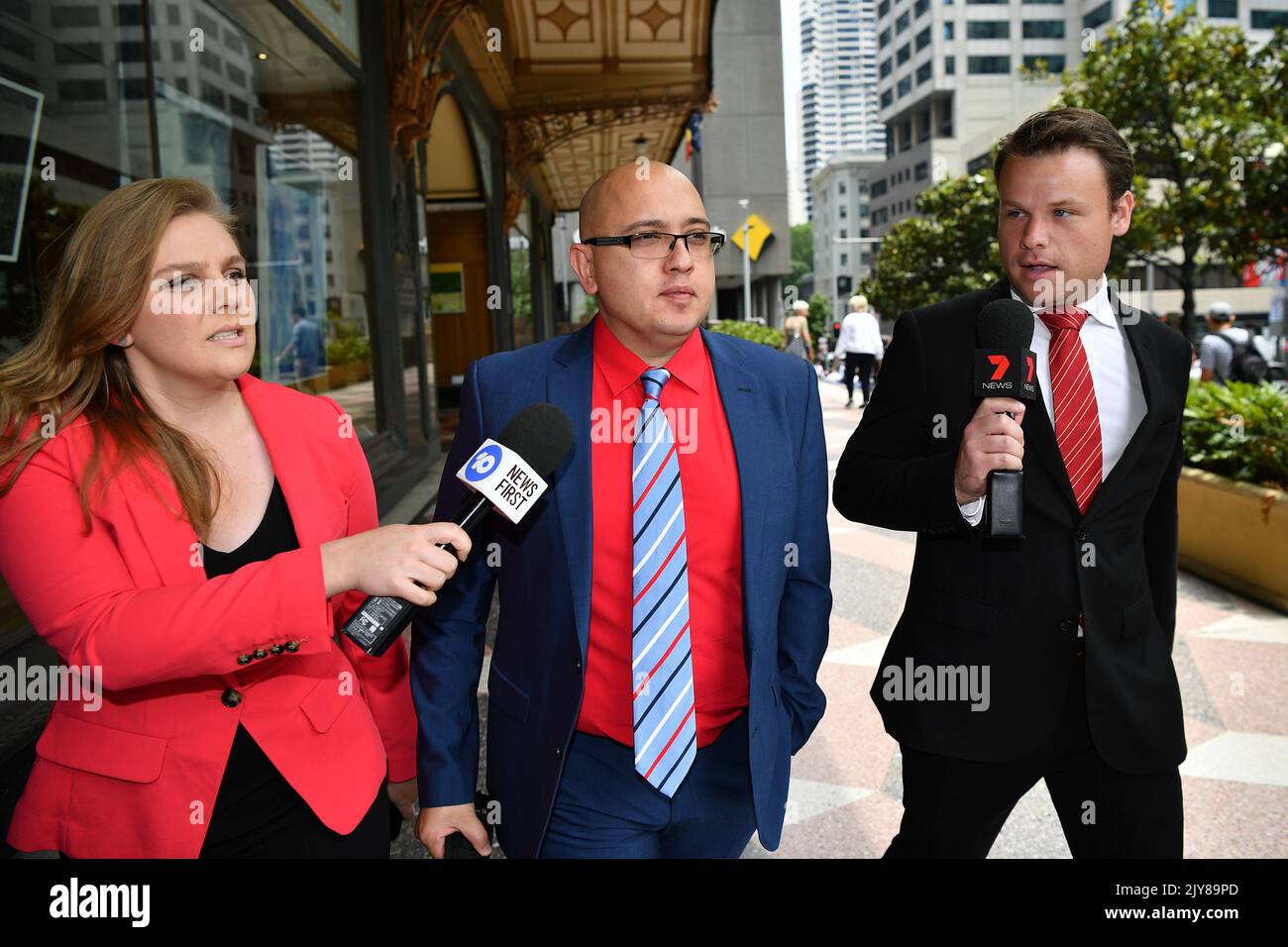 Simon Antequil leaves the Downing Centre Court in Sydney, Tuesday ...