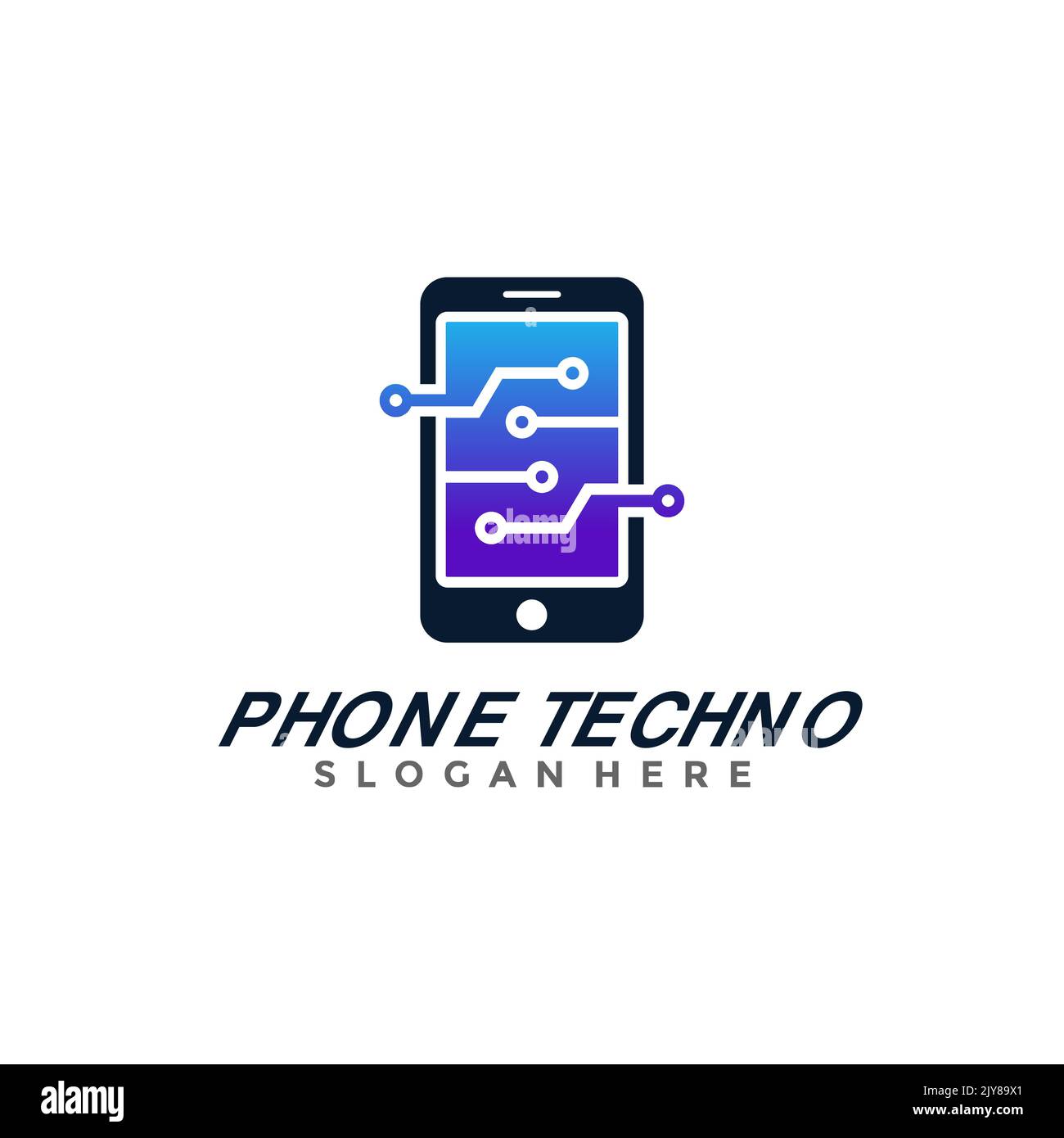 Mobile Phone Logo Design Template. Creative Smartphone Logo Vector ...