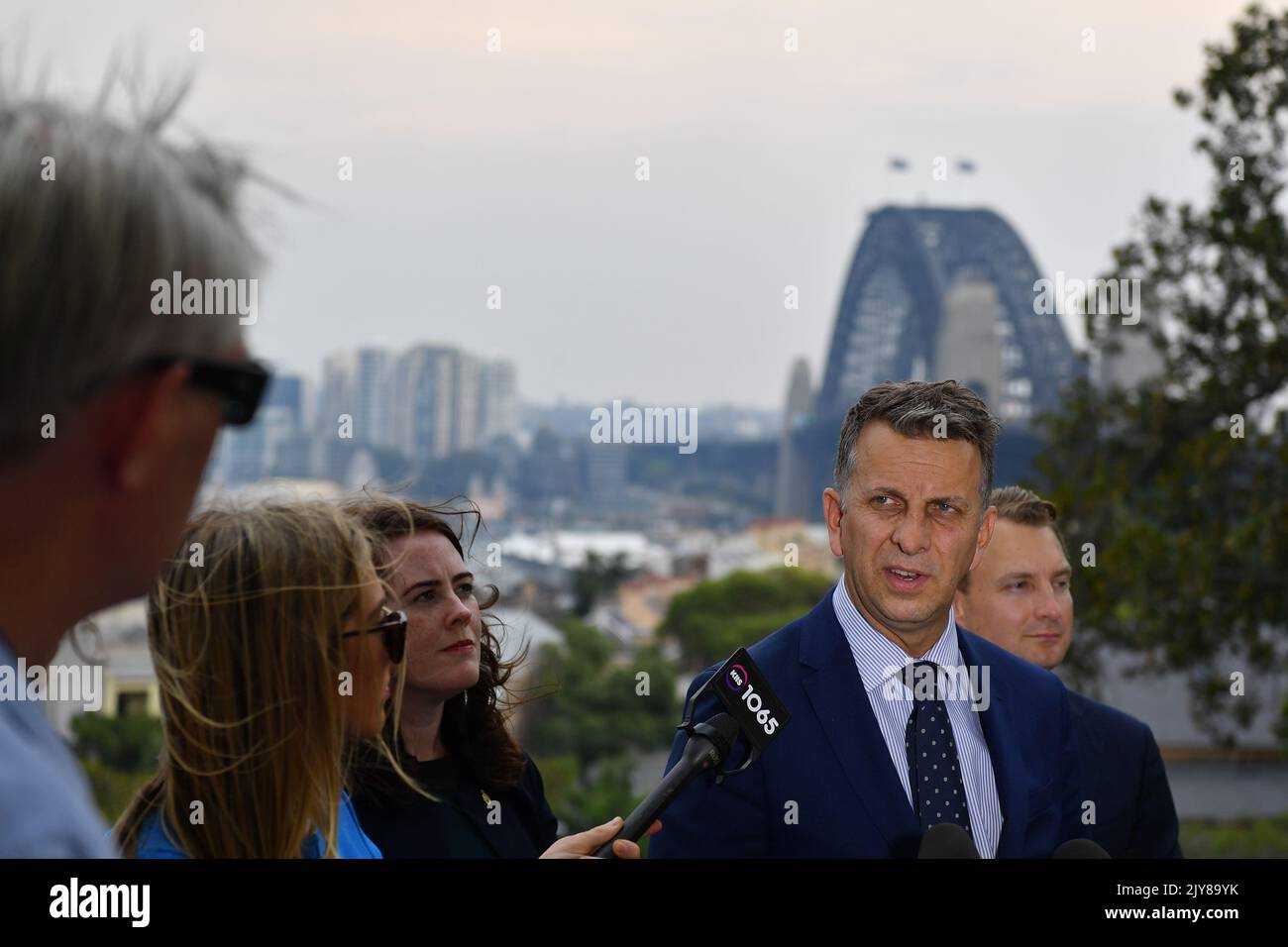 NSW Minister for Transport and Roads Andrew Constance (left) and MLA ...