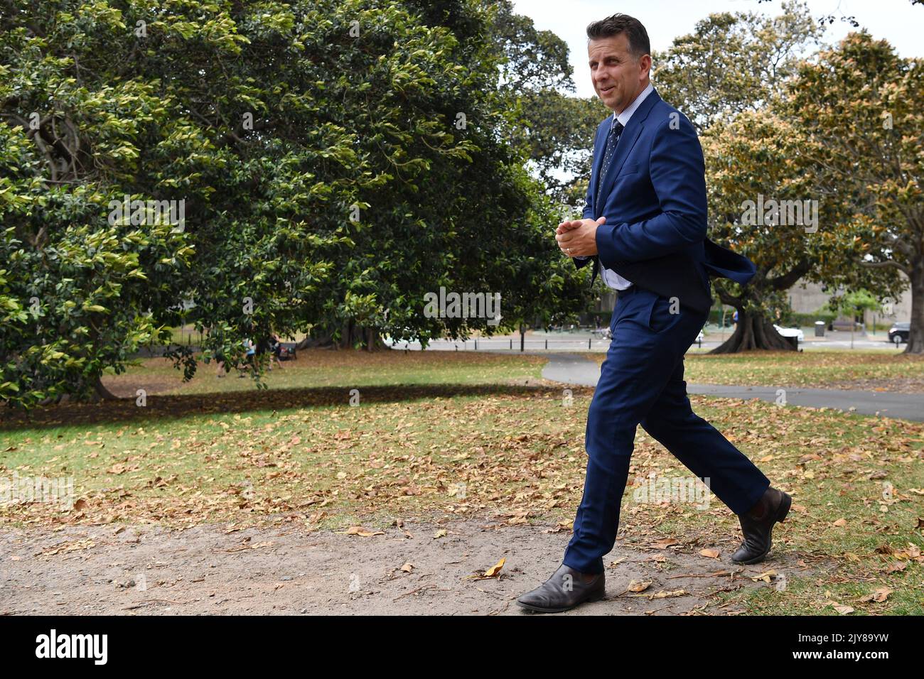 NSW Minister for Transport and Roads Andrew Constance arrives to ...