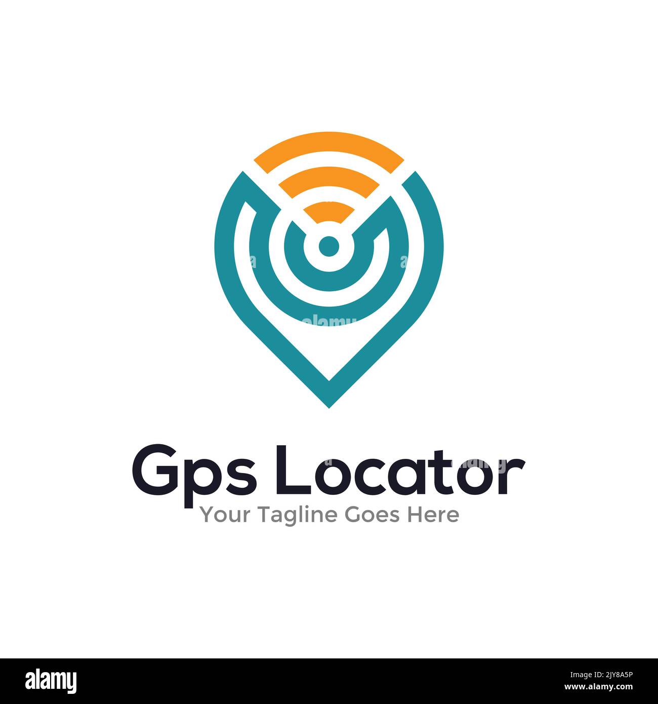 Wireless pin location logo design concept. Locator icon. Pin maps logo ...
