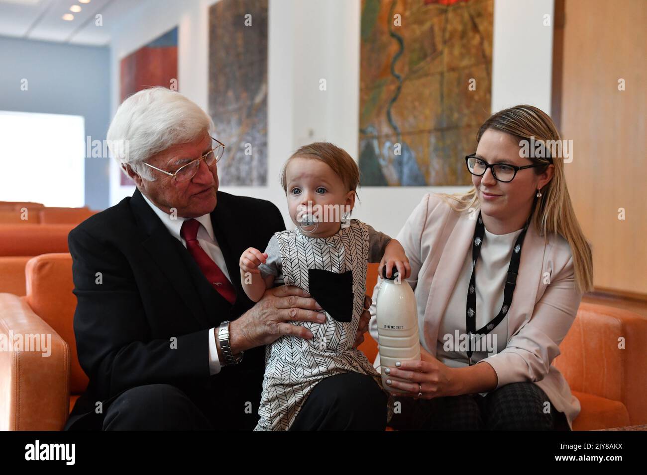 Katter's Australian Party Member for Kennedy Bob Katter with mother ...