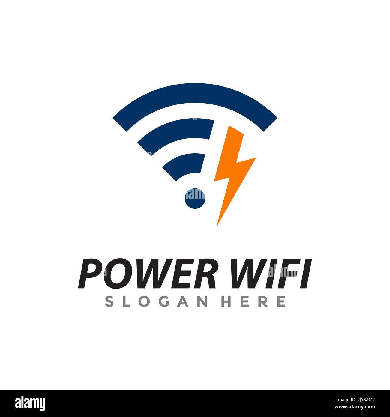 Wifi signal power logo vector Stock Vector Image & Art - Alamy