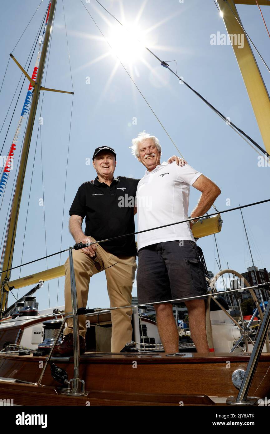 Brothers Bill (left) and Kendall Barry-Cotter pose for a photograph ...