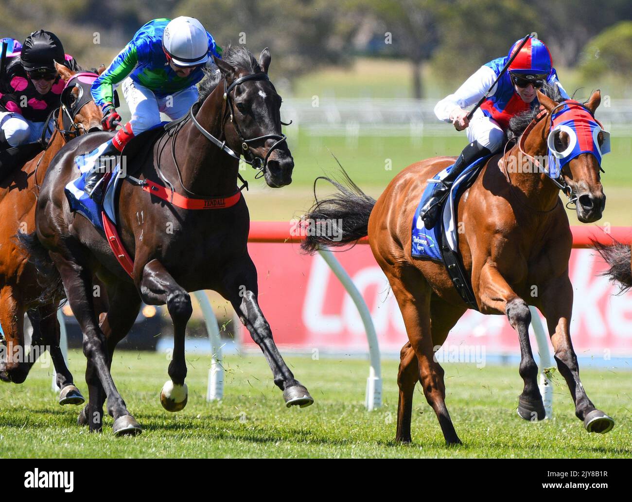 Jockey Jye McNeil rides Aussie Nugget to victory in race 5, the BM70 ...