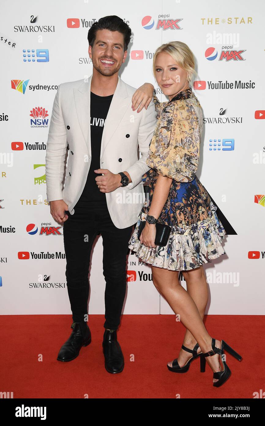 Matt Price and Jess Dunbar arrive at the 33rd Annual ARIA Music Awards ...