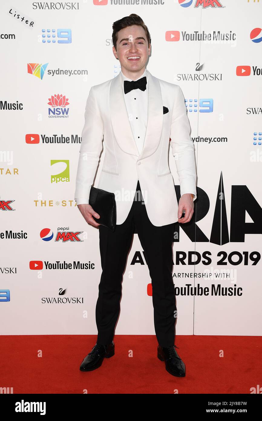 Harrison Craig arrives at the 33rd Annual ARIA Music Awards at The Star ...