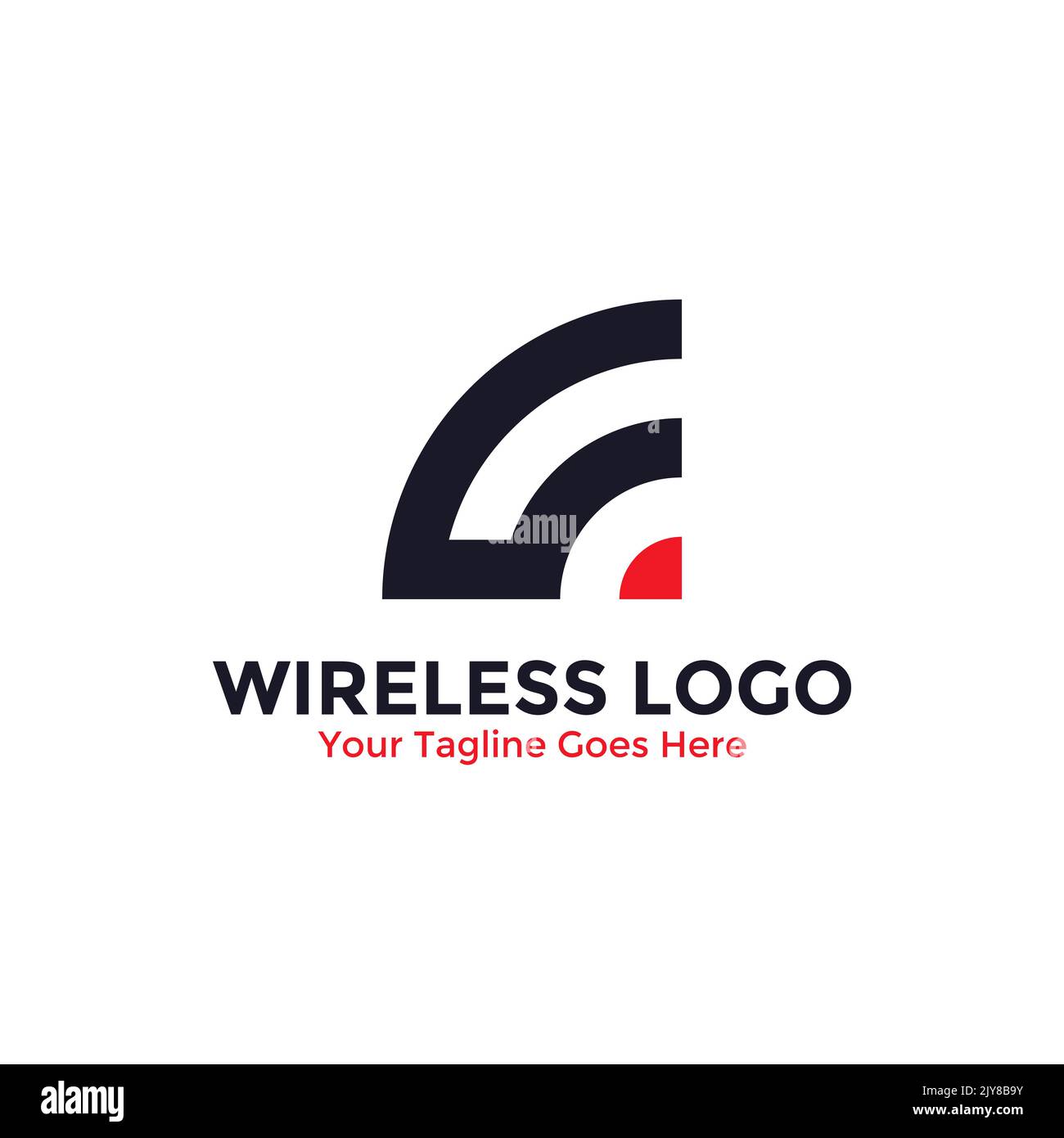 Abstract wireless logo vector. Signal wave and wifi connection concept ...