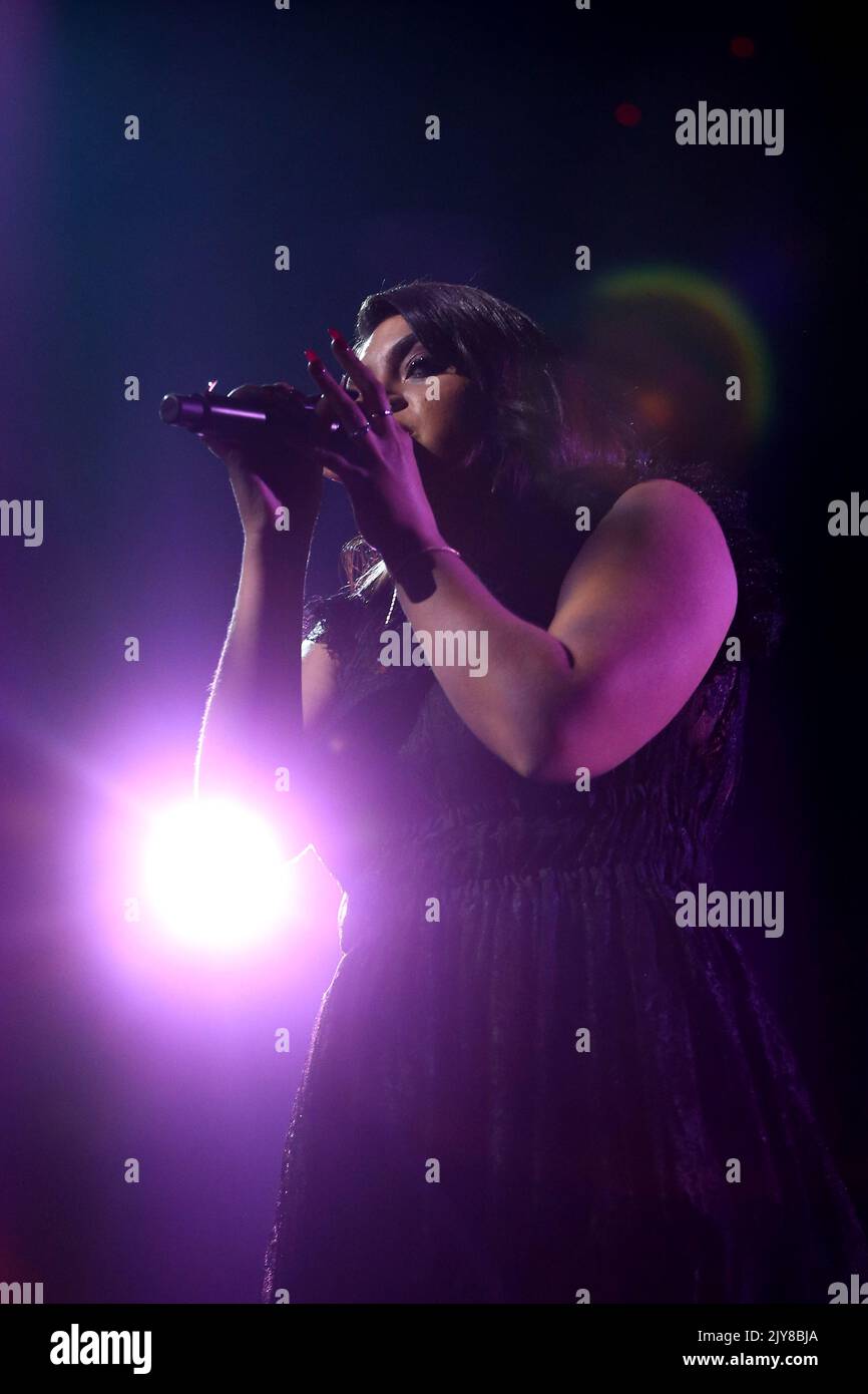 X performs during the 33rd Annual ARIA Music Awards at The Star in ...