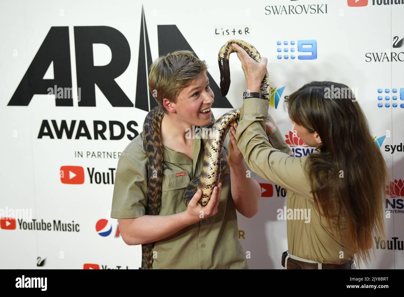 Robert Irwin and Terri Irwin arrives at the 33rd Annual ARIA Music ...