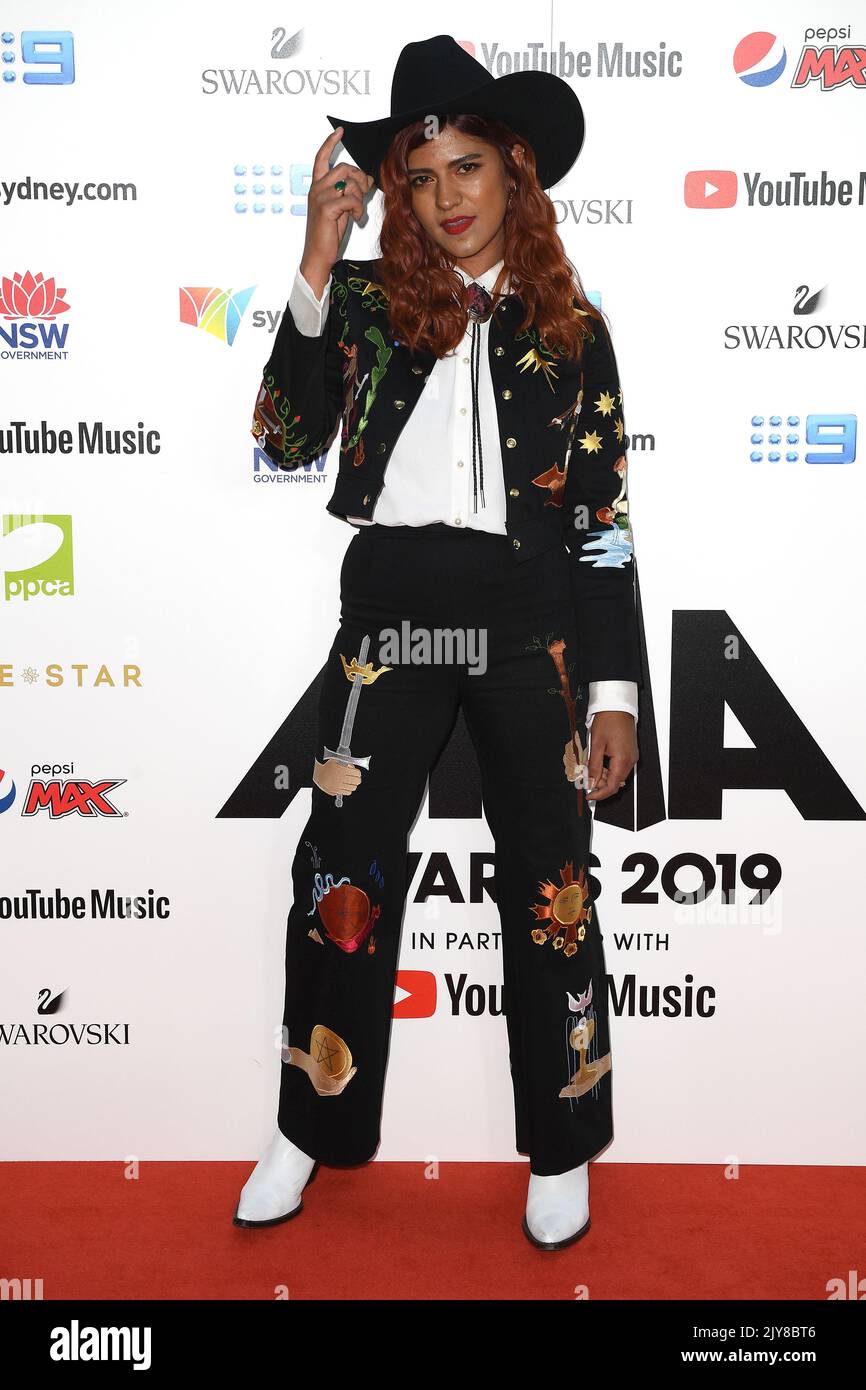 Charlie Collins arrives at the 33rd Annual ARIA Music Awards at The ...
