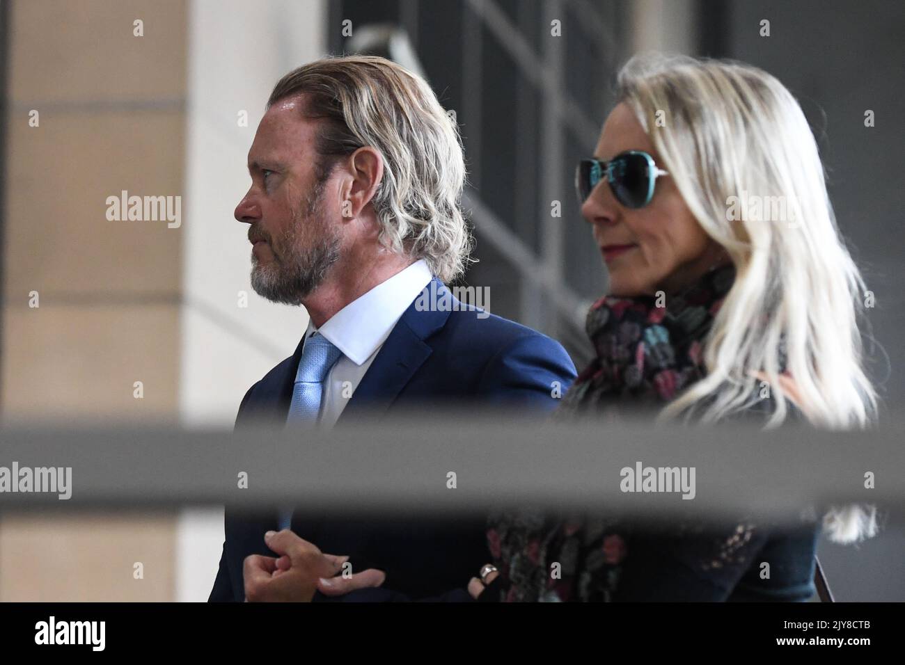 Australian actor Craig McLachlan (left) and his partner Vanessa ...