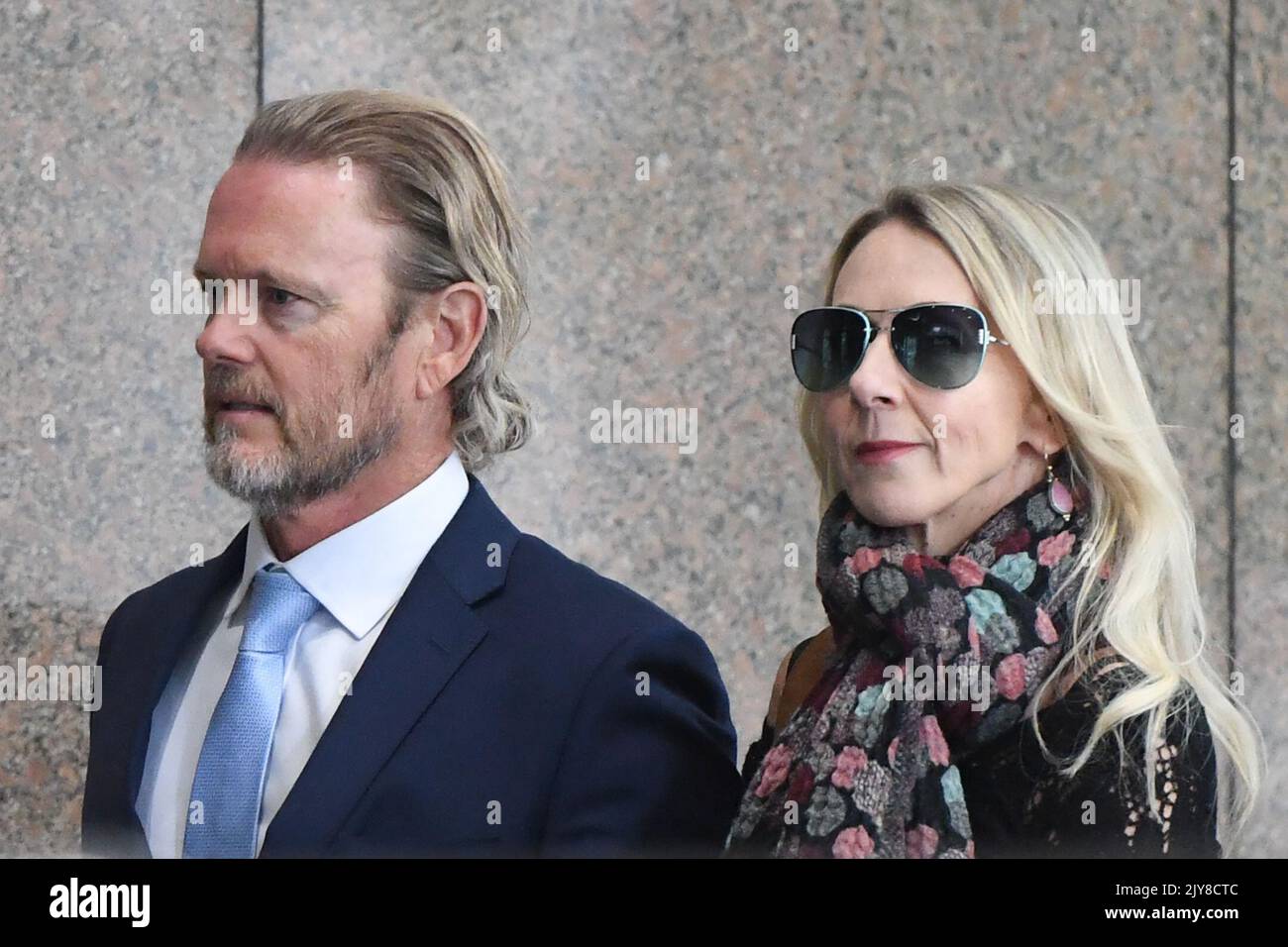 Australian actor Craig McLachlan (left) and his partner Vanessa ...