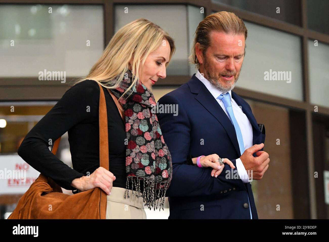 Australian actor Craig McLachlan (right) and his partner Vanessa ...