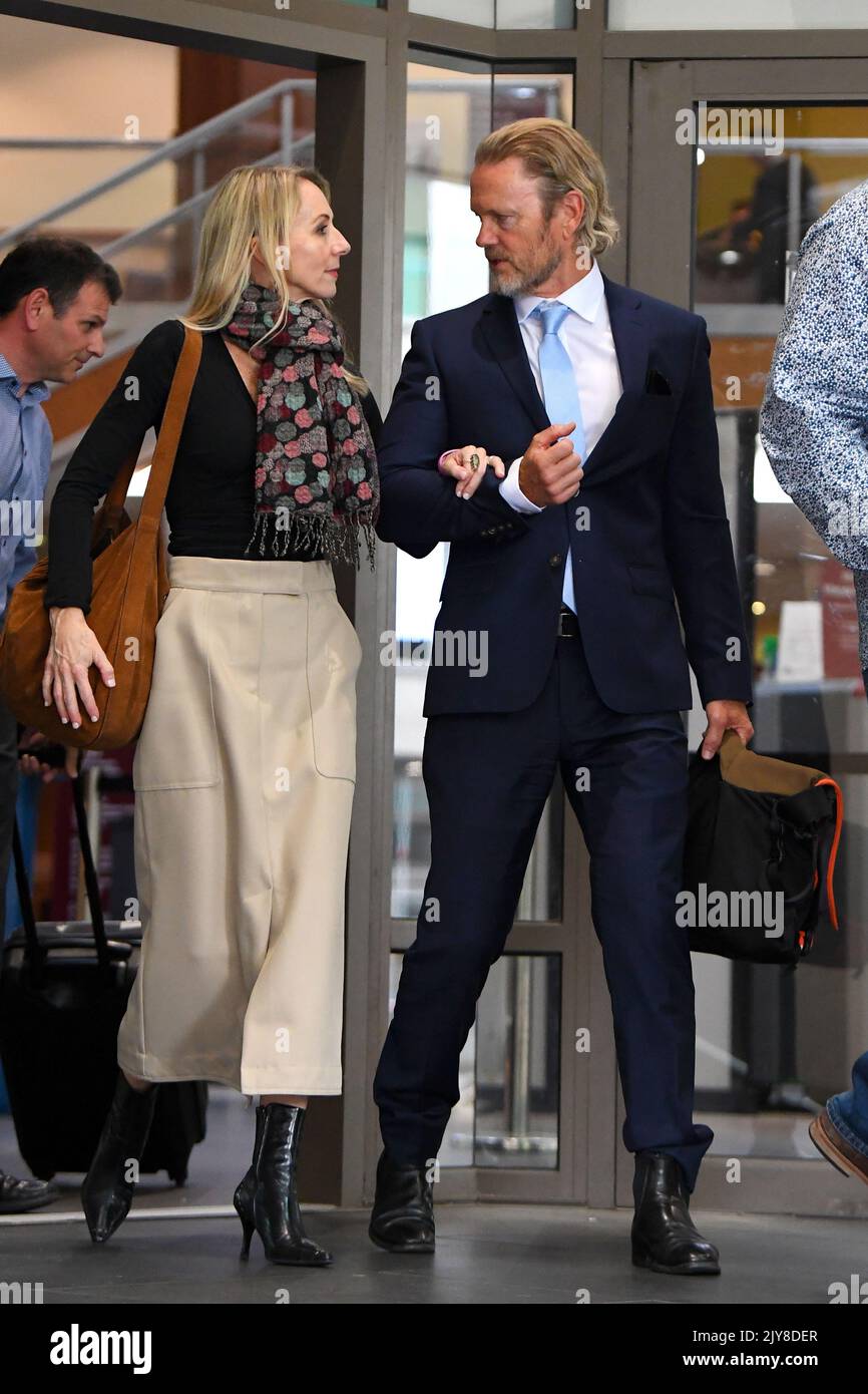 Australian actor Craig McLachlan (right) and his partner Vanessa ...