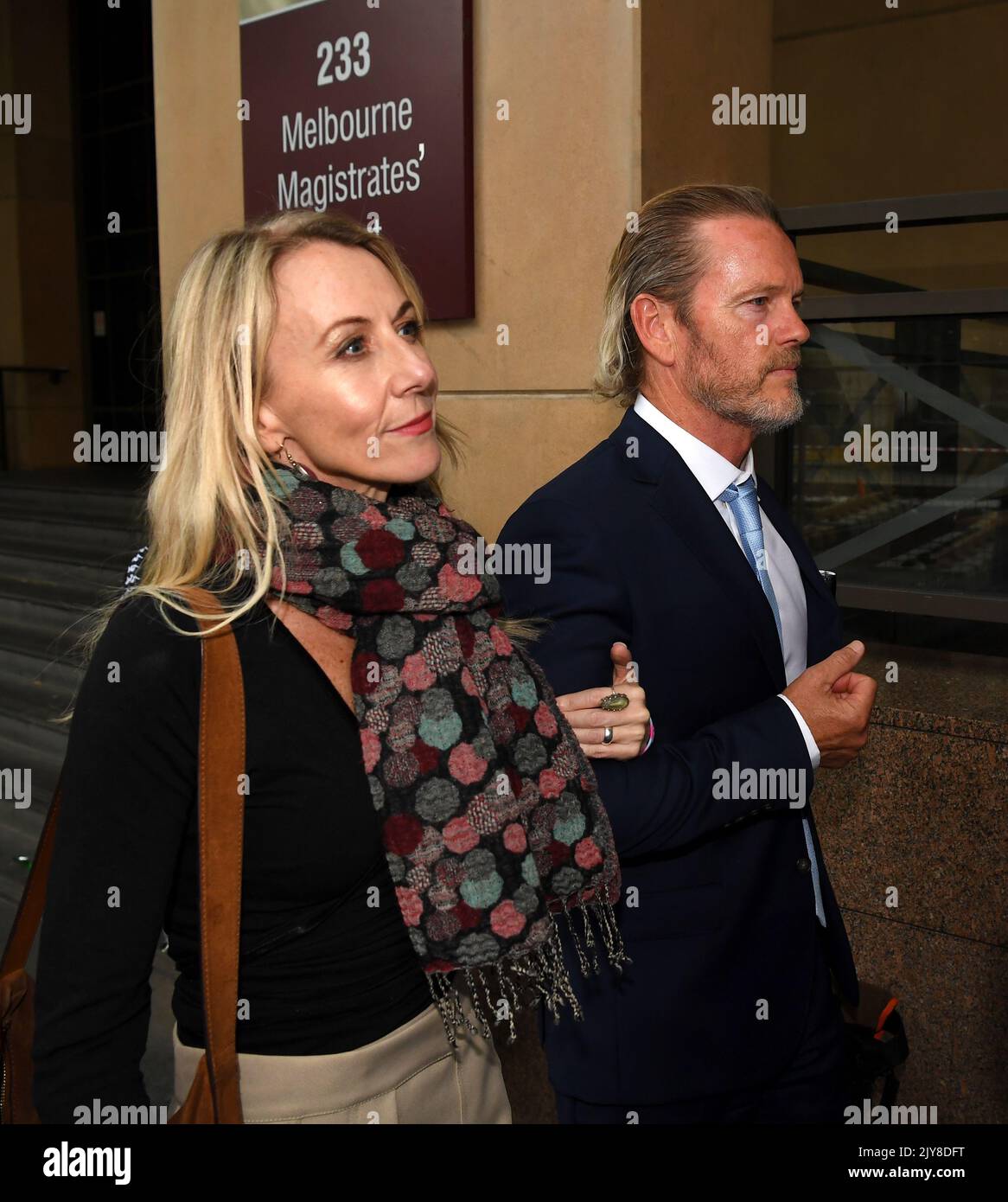 Australian actor Craig McLachlan (right) and his partner Vanessa ...