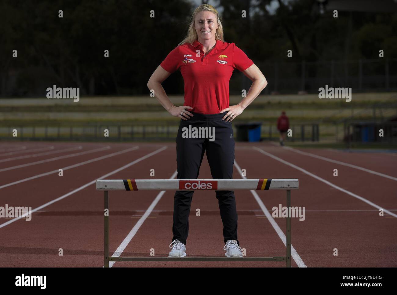 Olympic champion Sally Pearson poses at the SA Athletics Stadium in ...