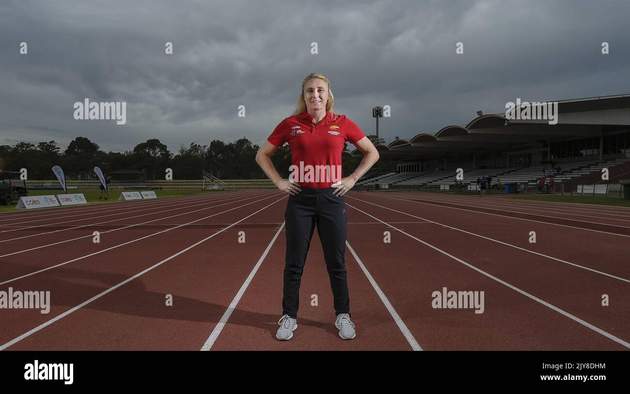 Olympic champion Sally Pearson poses at the SA Athletics Stadium in ...