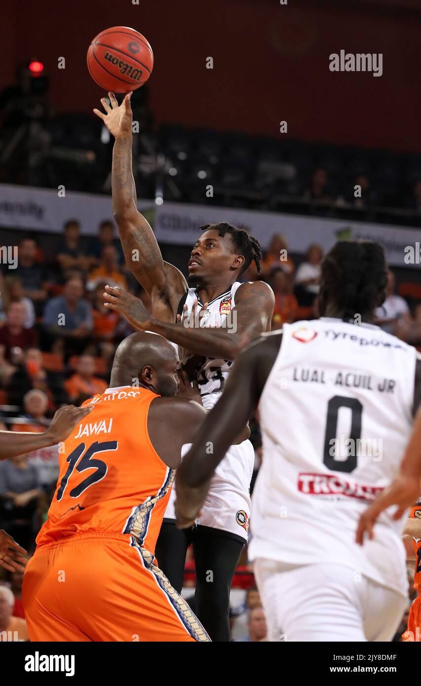 Melbournes Casey Prather during the Round 9 NBL match between Cairns ...