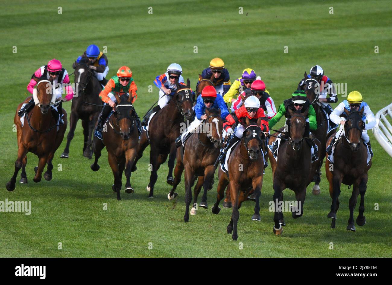 Jockey Jye McNeil rides Never Again to victory in race 8, the ...