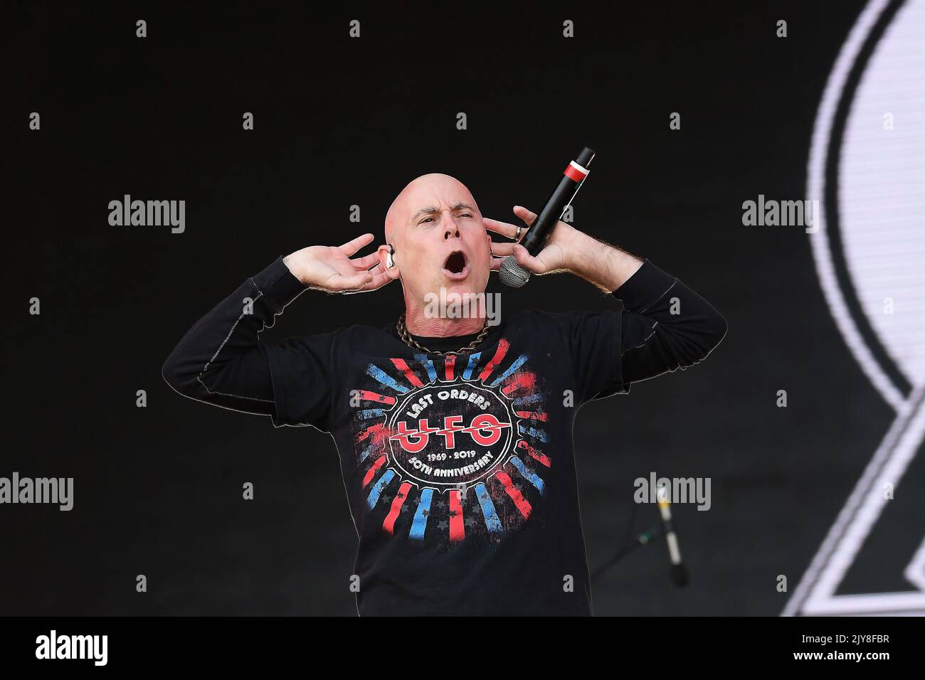 Rio de Janeiro, Brazil,September 2, 2022. American vocalist John Bush ...