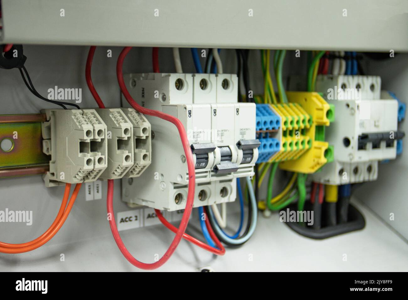 control cabinet electric board and circuit ship for industry Stock ...
