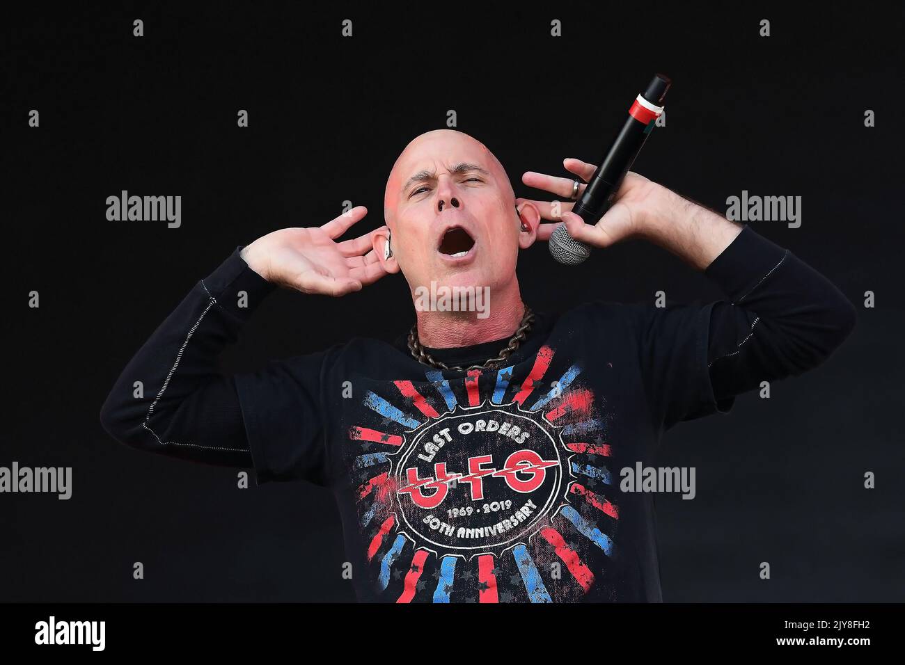 Rio de Janeiro, Brazil,September 2, 2022. American vocalist John Bush ...