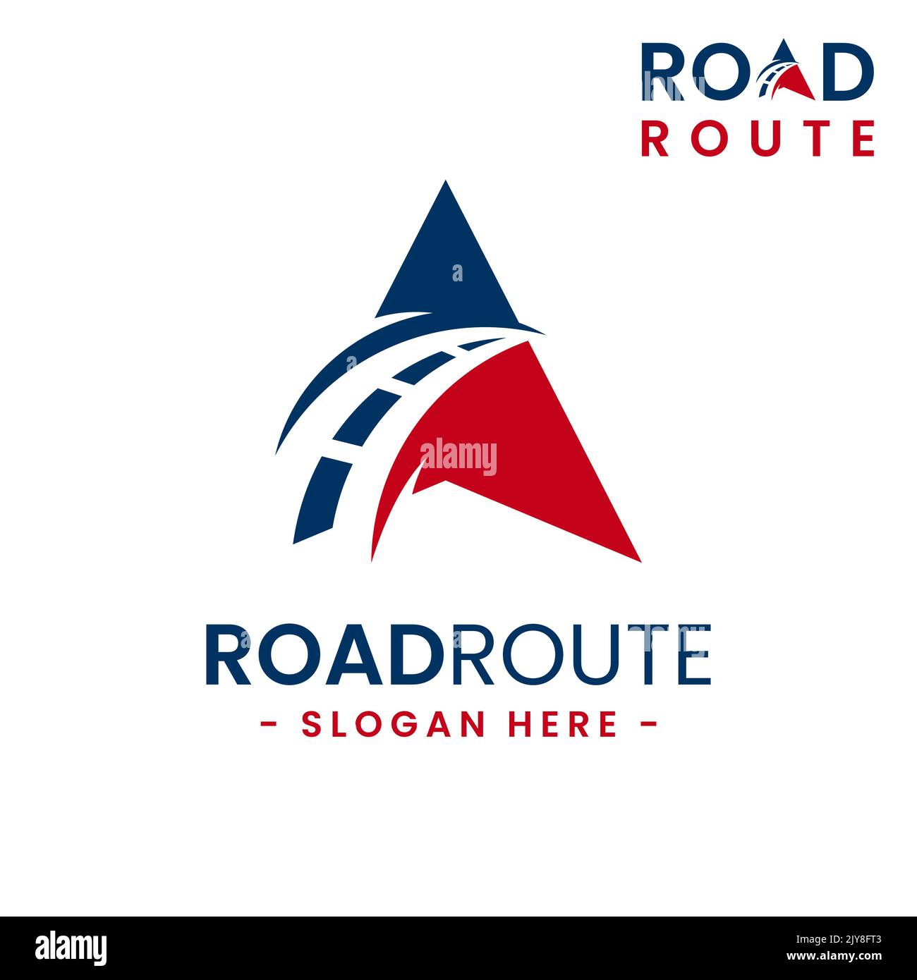 Letter A for road route logo design template. Concept of destination ...