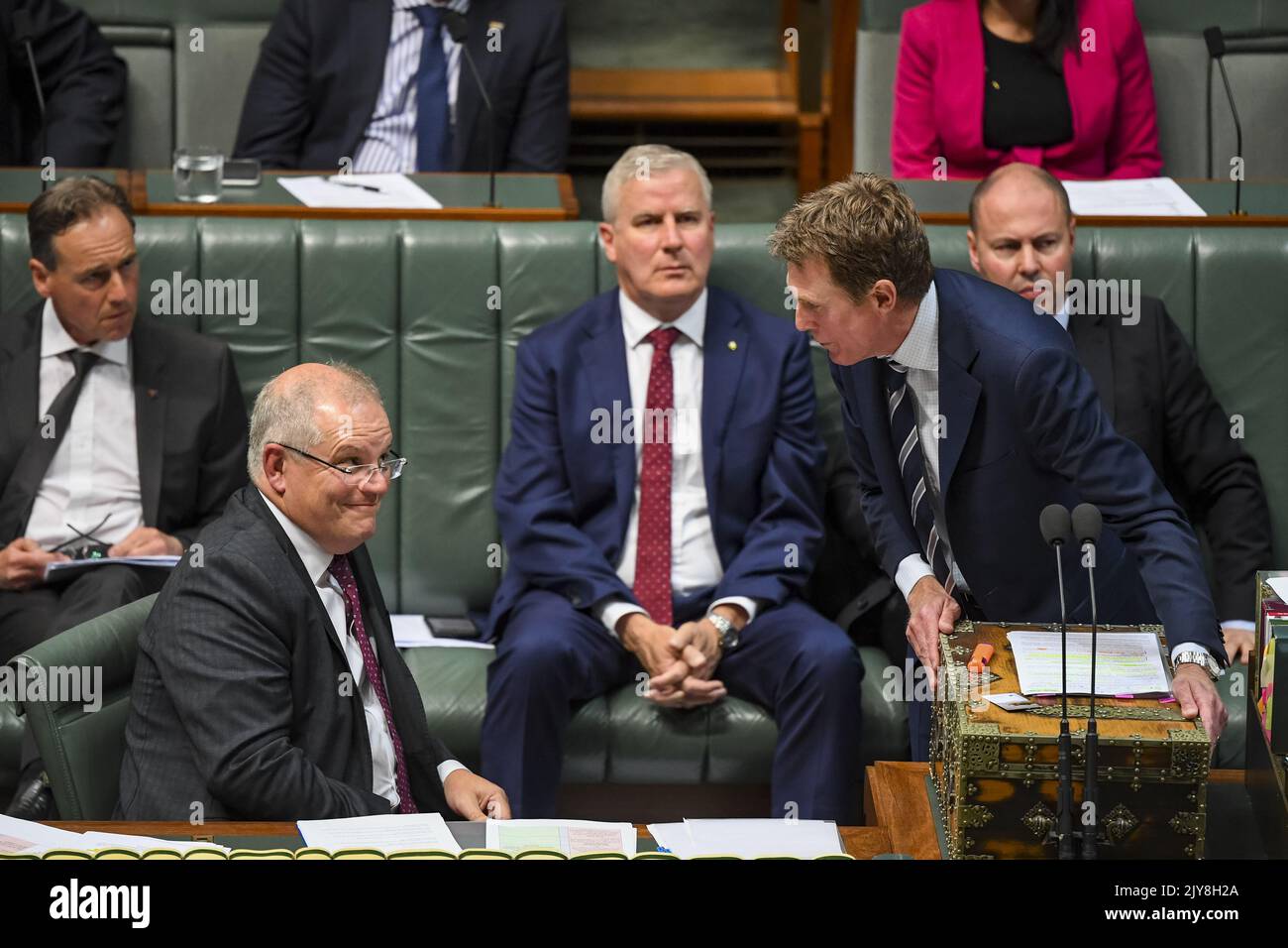 Australian Attorney-General Christian Porter looks at Australian Prime ...