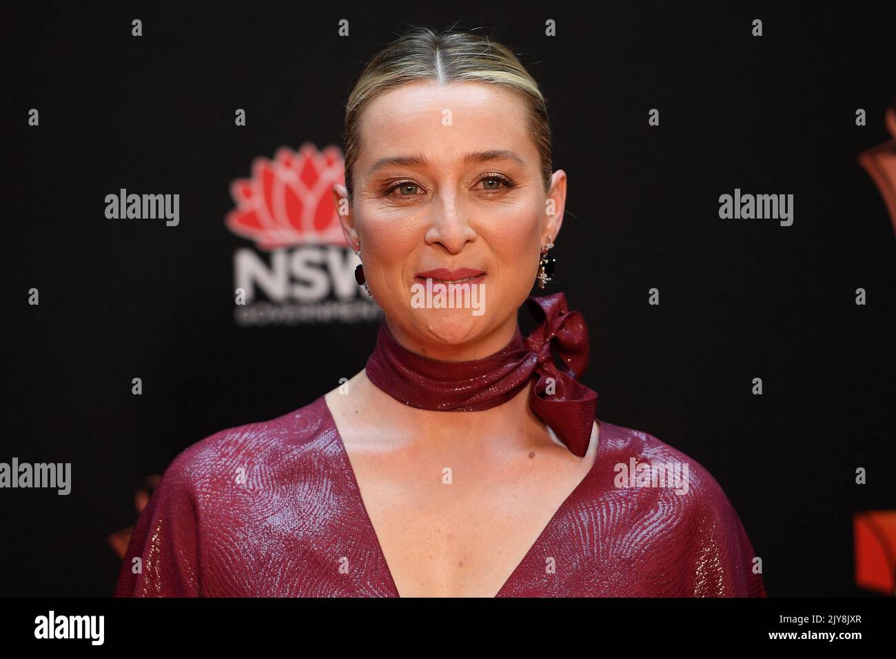 Asher Keddie arrives at the 2019 AACTA Awards at the Star in Sydney ...