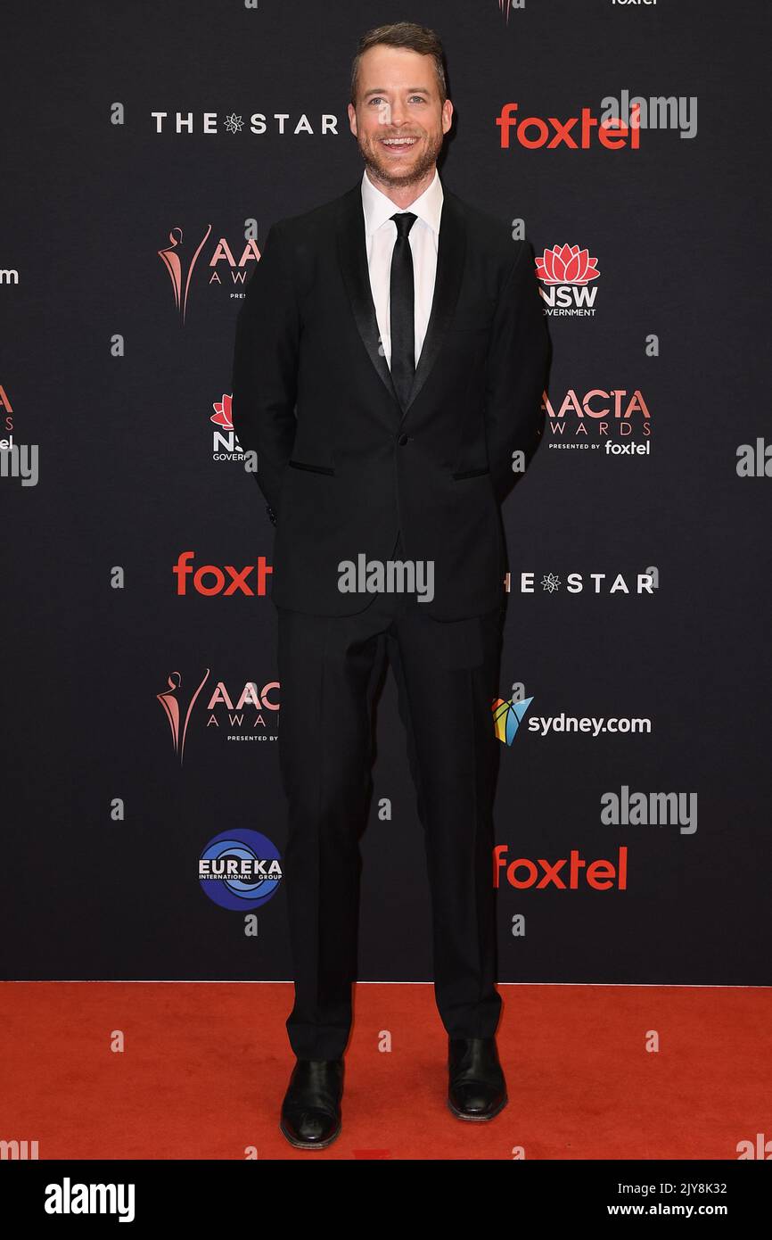 Hamish Blake arrives at the 2019 AACTA Awards at the Star in Sydney ...