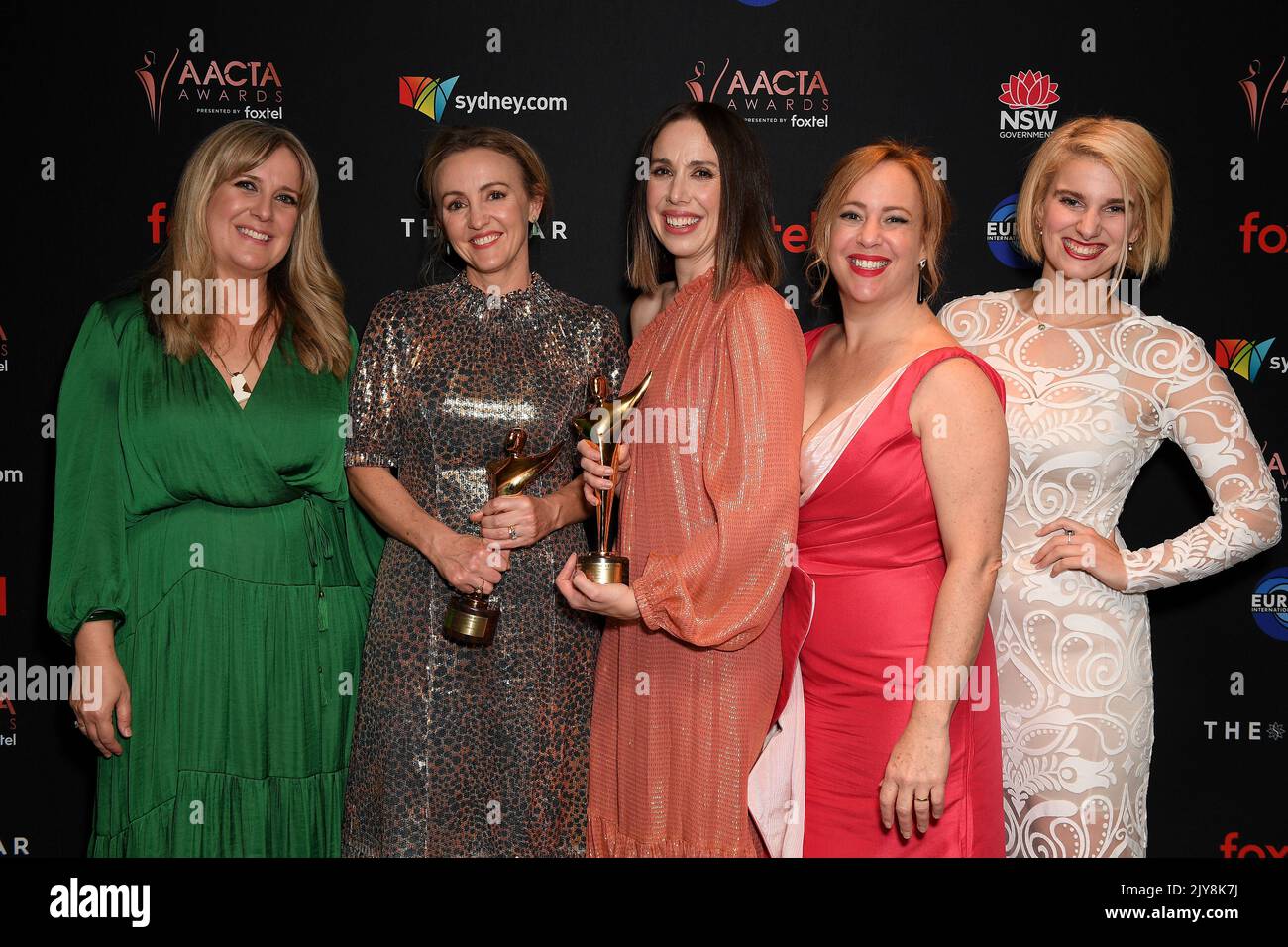 (L-R) Linda Micsko, Sarah Scheller, Alison Bell, Sacha Horler and ...