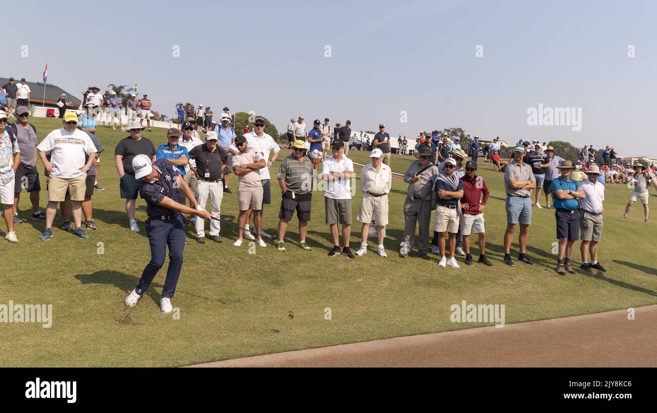 Cameron Smith plays onto the 18th during the 1st round of the 2019 ...
