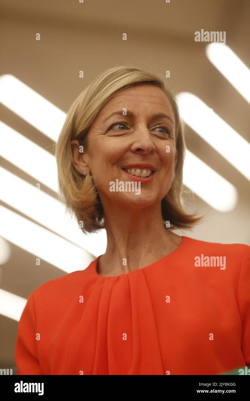 CEO of the Victorian State Library Kate Torney is seen during the ...