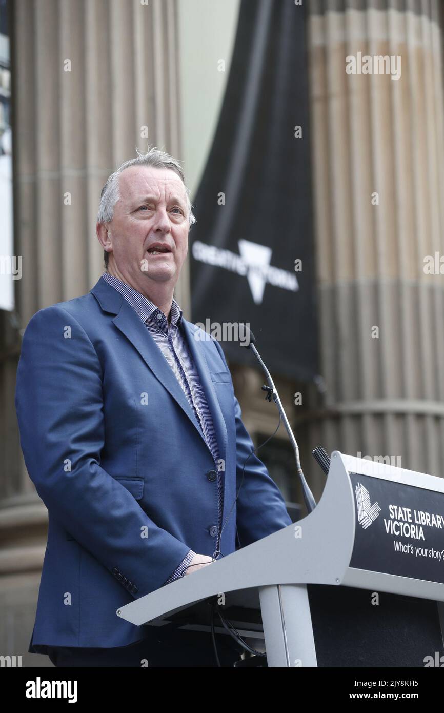 Victorian Minister for Creative Industries Martin Foley speaks during ...